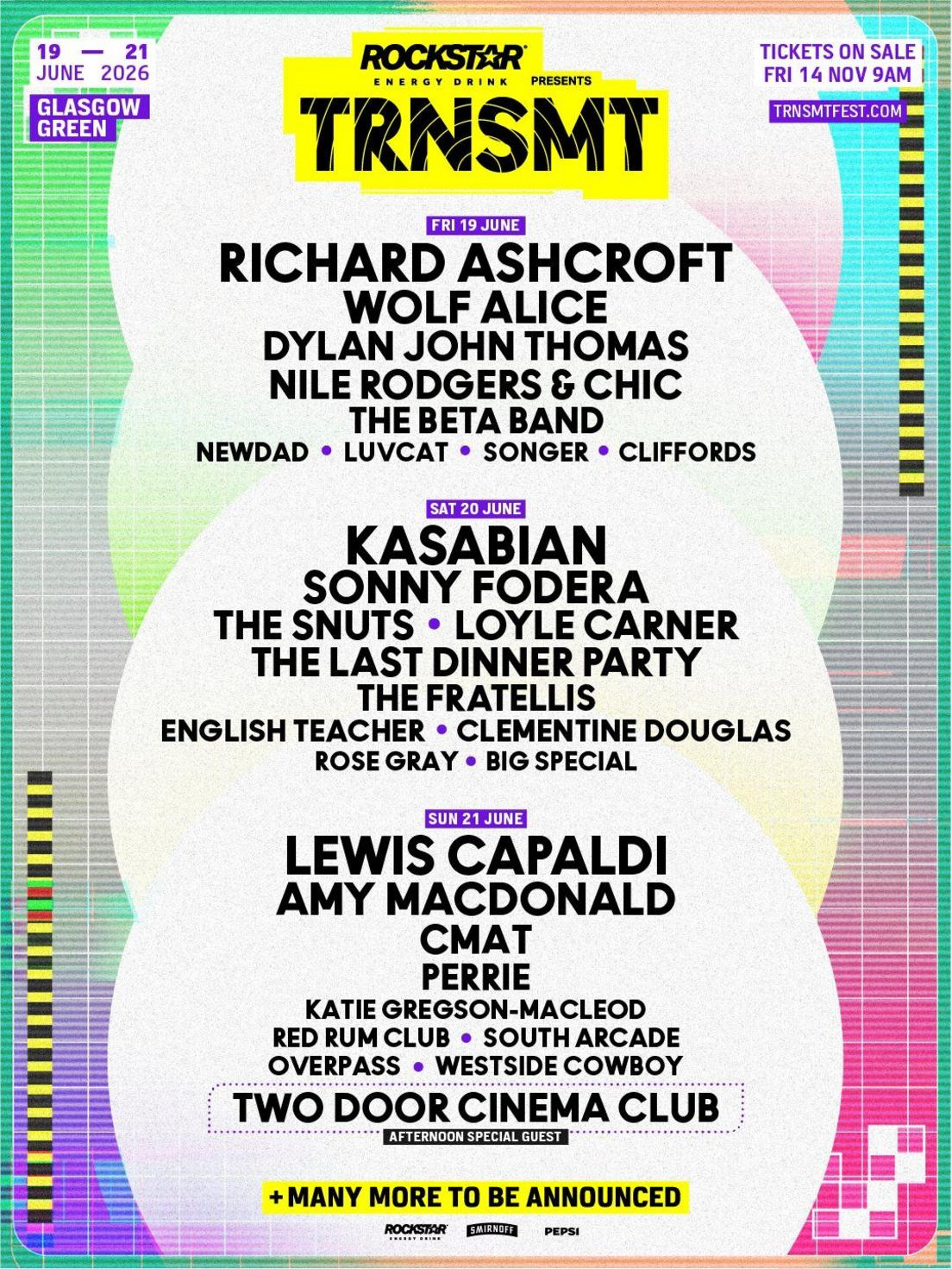 TRNSMT reveal names for 2026 line-up – Taped Magazine