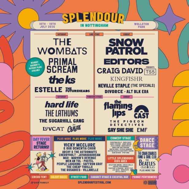 Splendour Festival 2026 line-up announced – Taped Magazine